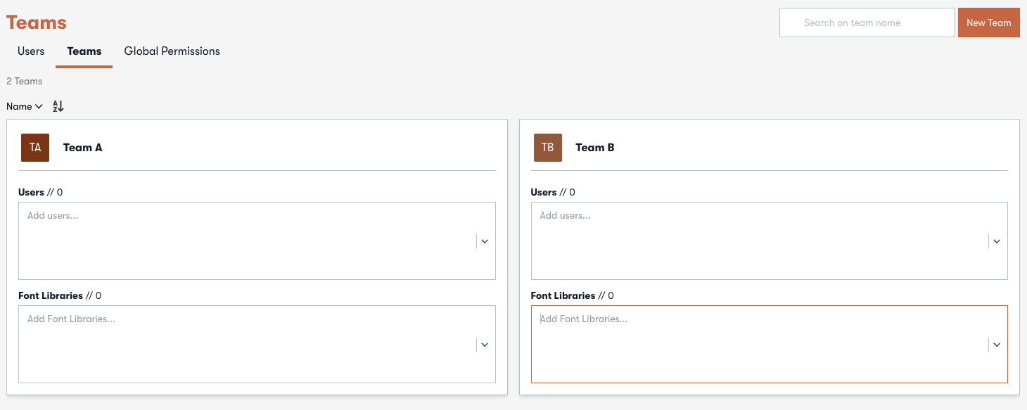 Connect Administration: Teams – Extensis